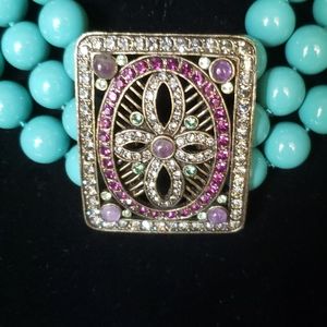 Heidi Daus | Jewelry | Heidi Daus Turquoise Beaded Choker | Poshmark